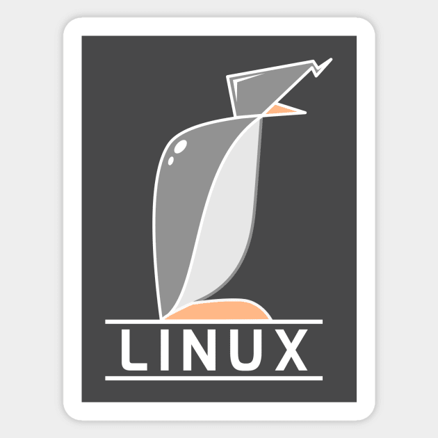 Linux Penguin Logo - Linux Penguin - Sticker | TeePublic